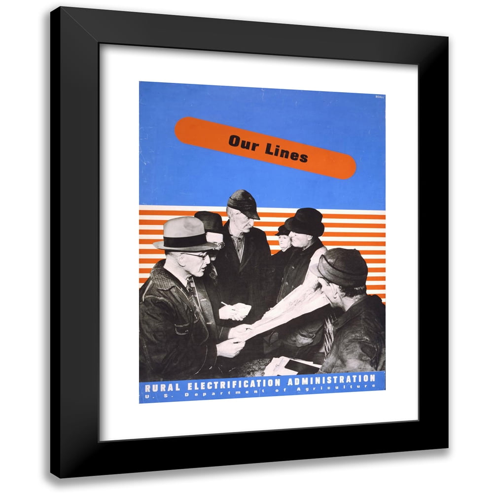 Lester Beall 12x14 Black Modern Framed Museum Art Print Titled - Our ...