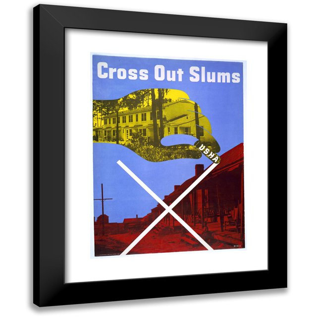 Lester Beall 14x18 Black Modern Framed Museum Art Print Titled - Cross ...