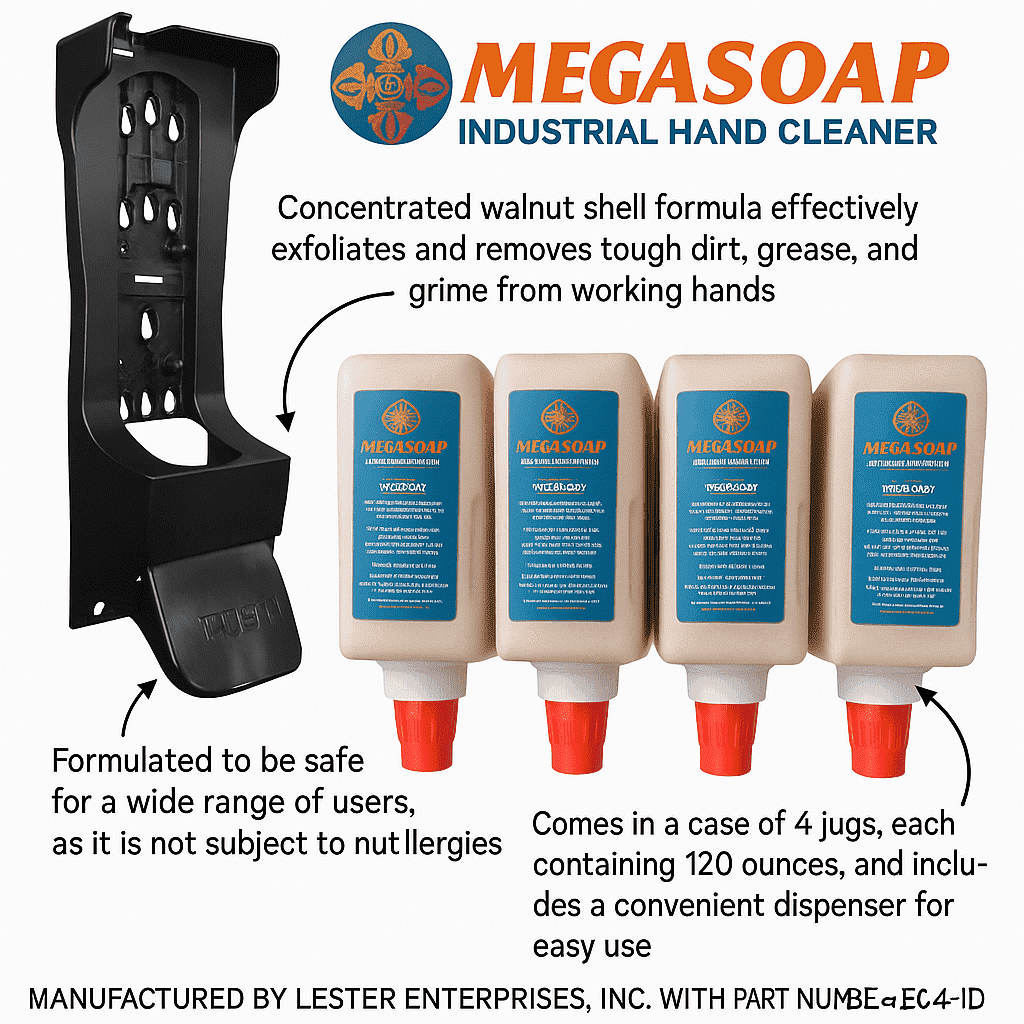 Lester Enterprises MegaSoap Concentrated Liquid Hand Cleaner-Hand Soap ...