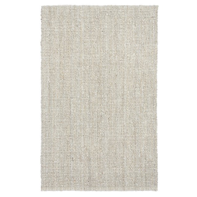 Lestino 2 x 3 Handspun Area Rug, Ivory Jute, Boucle Woven Solid Pattern ...