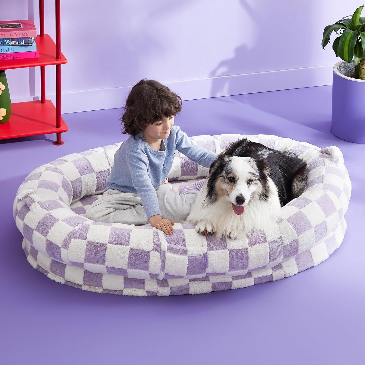Lesure Human Dog Bed for Adult - Calming Human Size Dog Bed with Egg ...