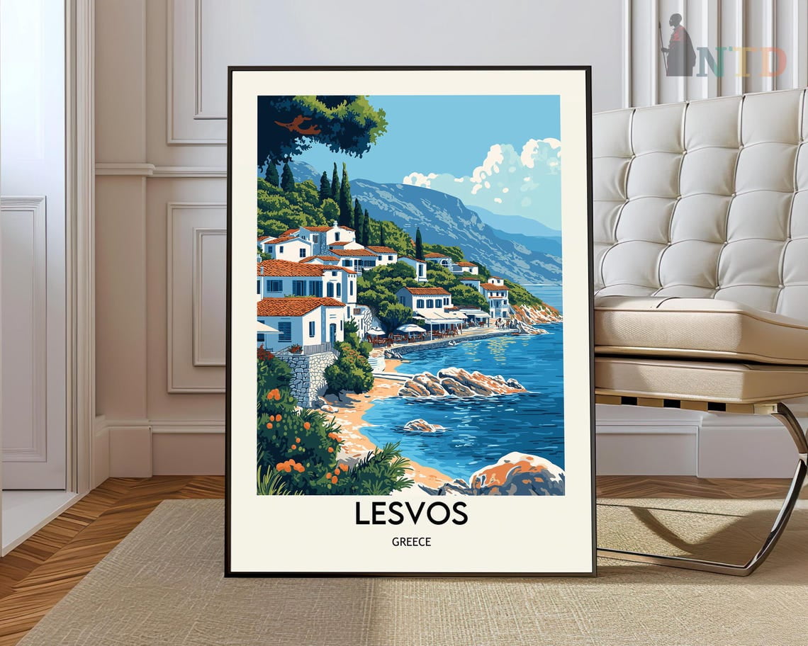 Lesvos Poster, Lesvoslesvos Print, Lesvos Photo, Lesvos Poster Print, Lesvos Travel Poster ...