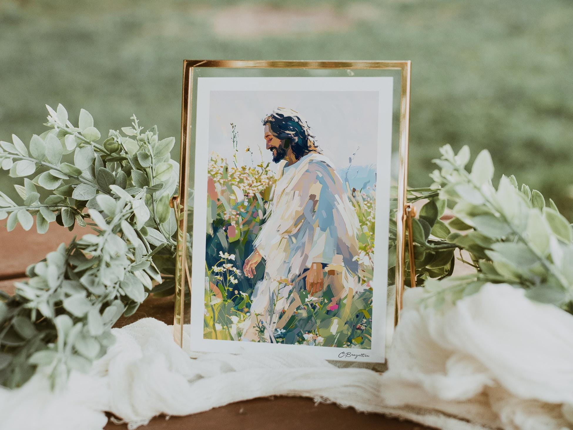 Let All Creation Rejoice | Handmade Fine Art Print | Jesus Christ ...