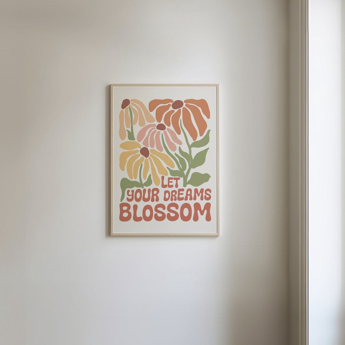 Let Your Dreams Blossom Poster, Self Love Poster, Positive Quote Poster ...