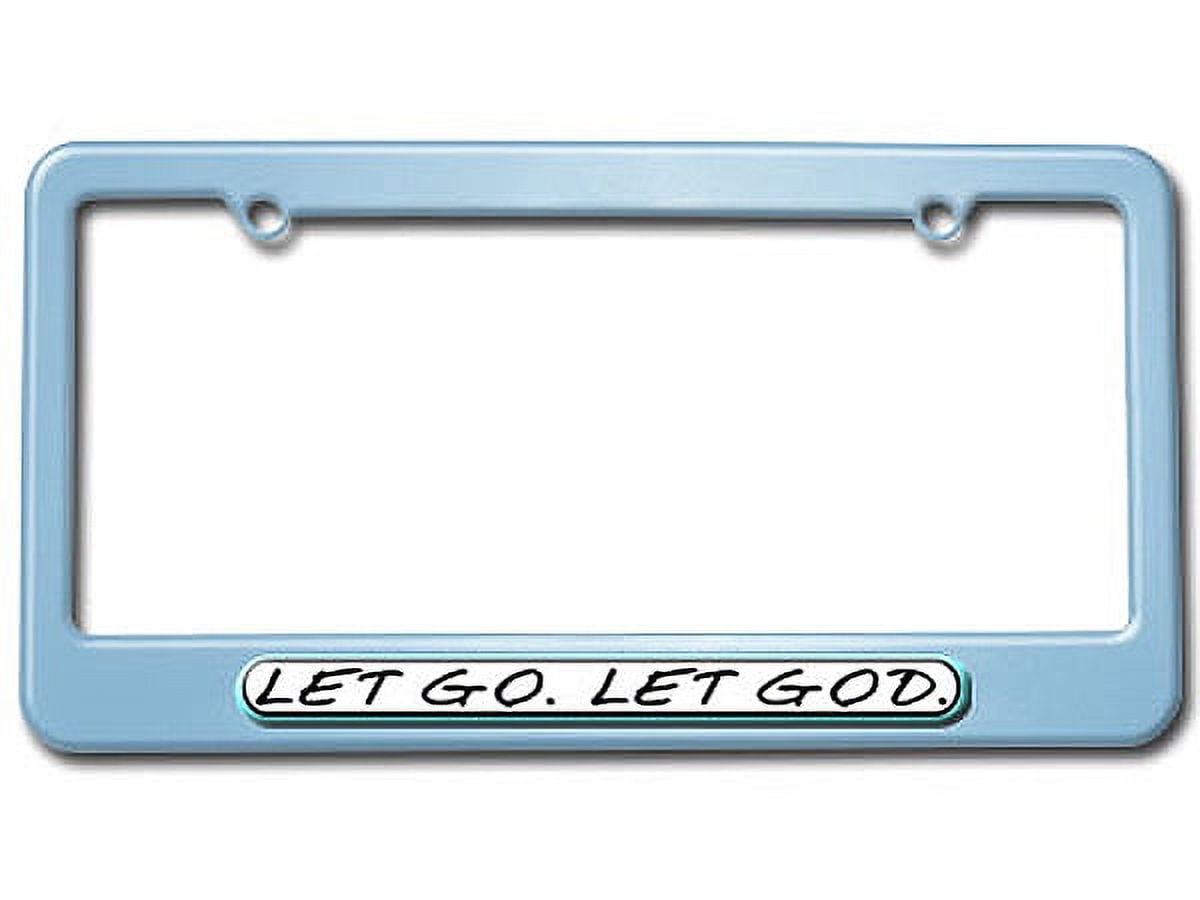 Let Go Let God - Religious Spiritual License Plate Frame - Walmart.com