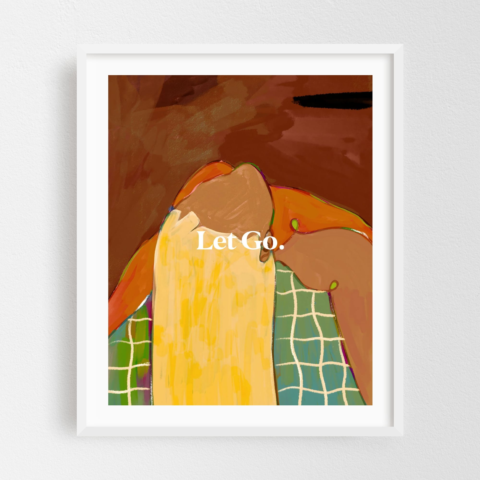 Let Go - Painting Abstract Modern Art Motivational Inspirational Quote ...