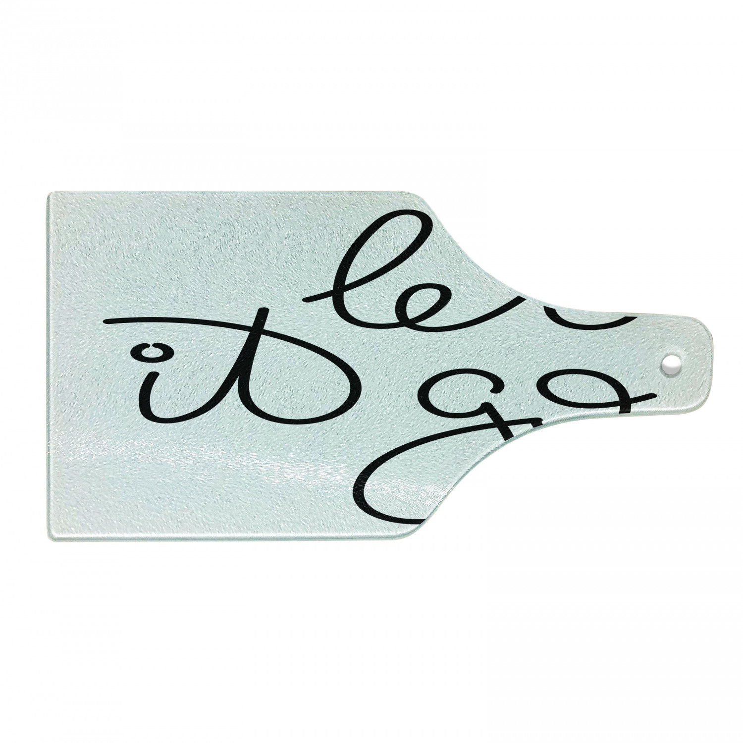 Let It Go Cutting Board, Typography in Cursive Hand Written Simple Font ...