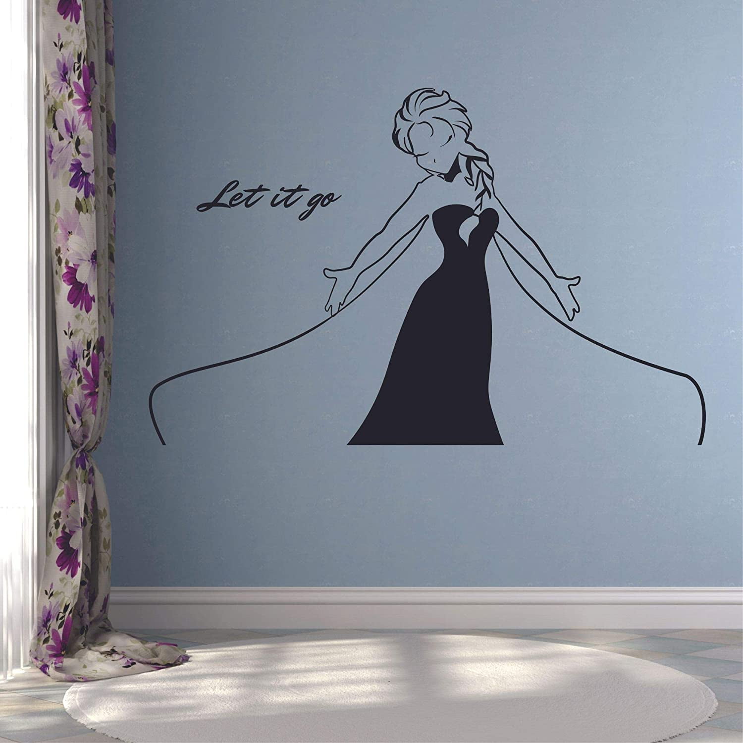 Let It Go Ice Princess Elsa Frozen Wall Decals For Kids Rooms Decor ...
