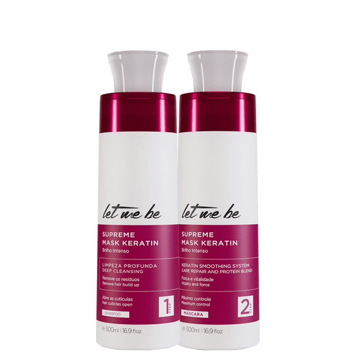 Let Me Be - Linha Supreme Keratin - Kit Shampoo e Mascara (2 x 500 Ml ...