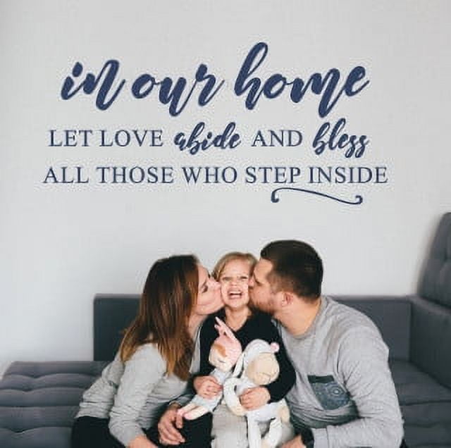 Let Love Abide Bless All Home Decor Wall Stickers- Wall Quote Decal ...