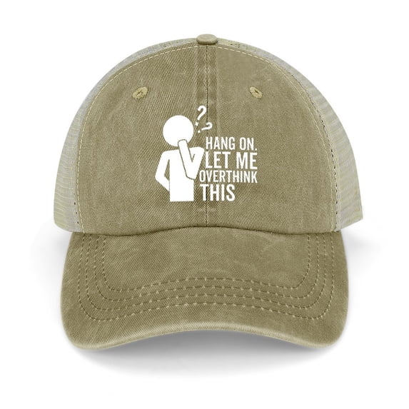 Let Me Overthink This Khaki Hat Adjustable Funny Fashion Unisex ...