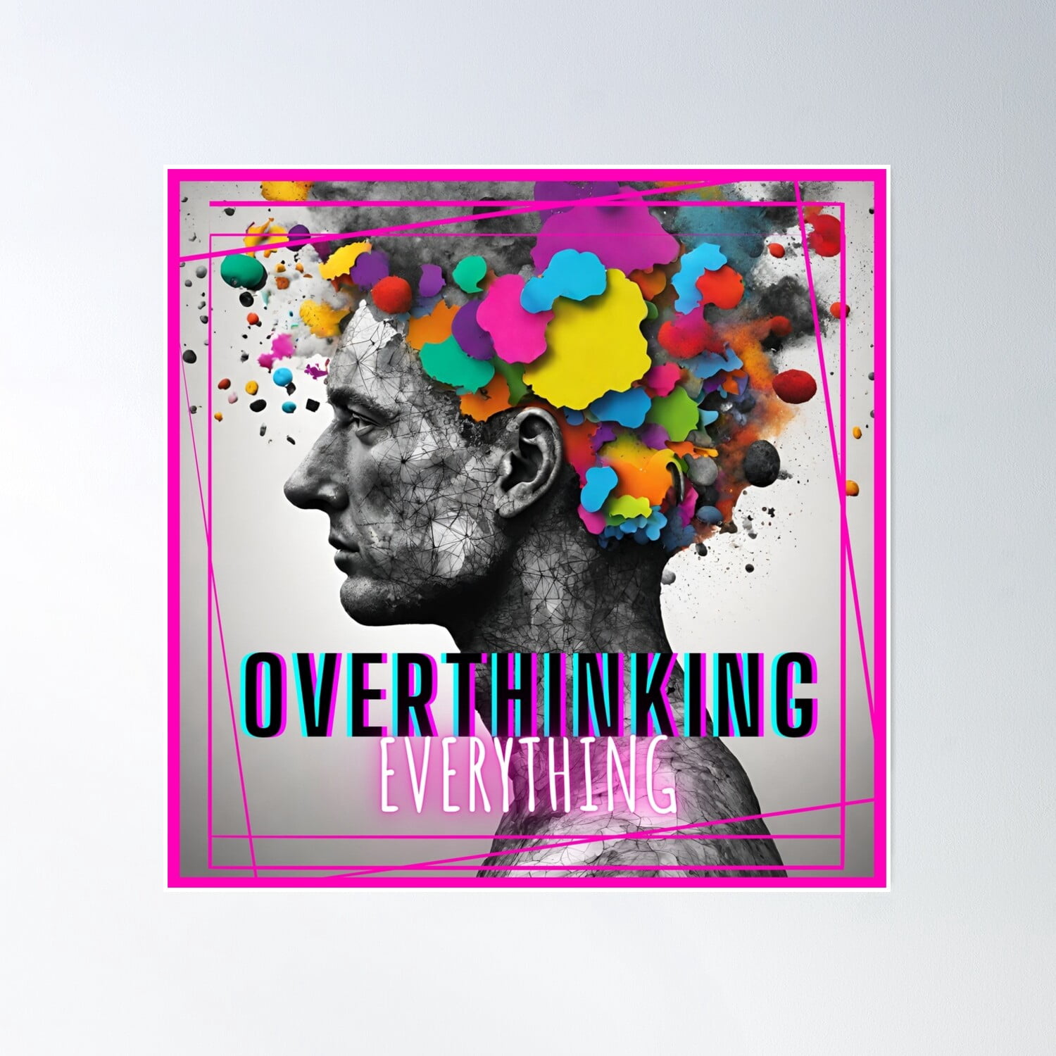 Let Me Overthink This | Overthinking Everything Poster Wall Art, Modern ...