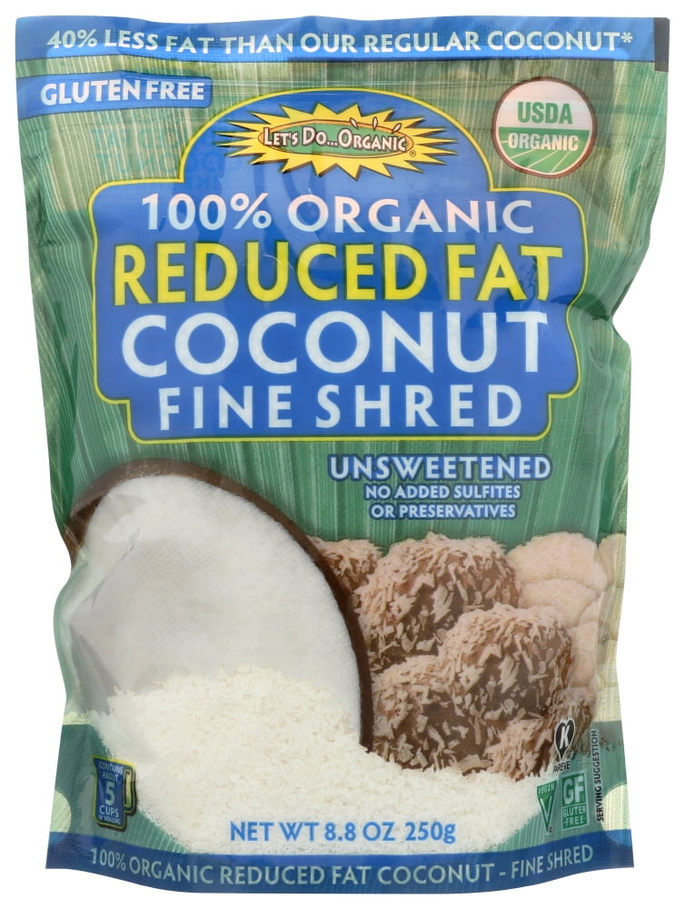 Let'S Do…, Organic Reduced Fat Fine Shredded Coconut Flakes, 8.8 Oz Bag ...