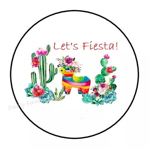 Let'S Fiesta Sticker Party Favors Sticker Envelope Seals Labels ...
