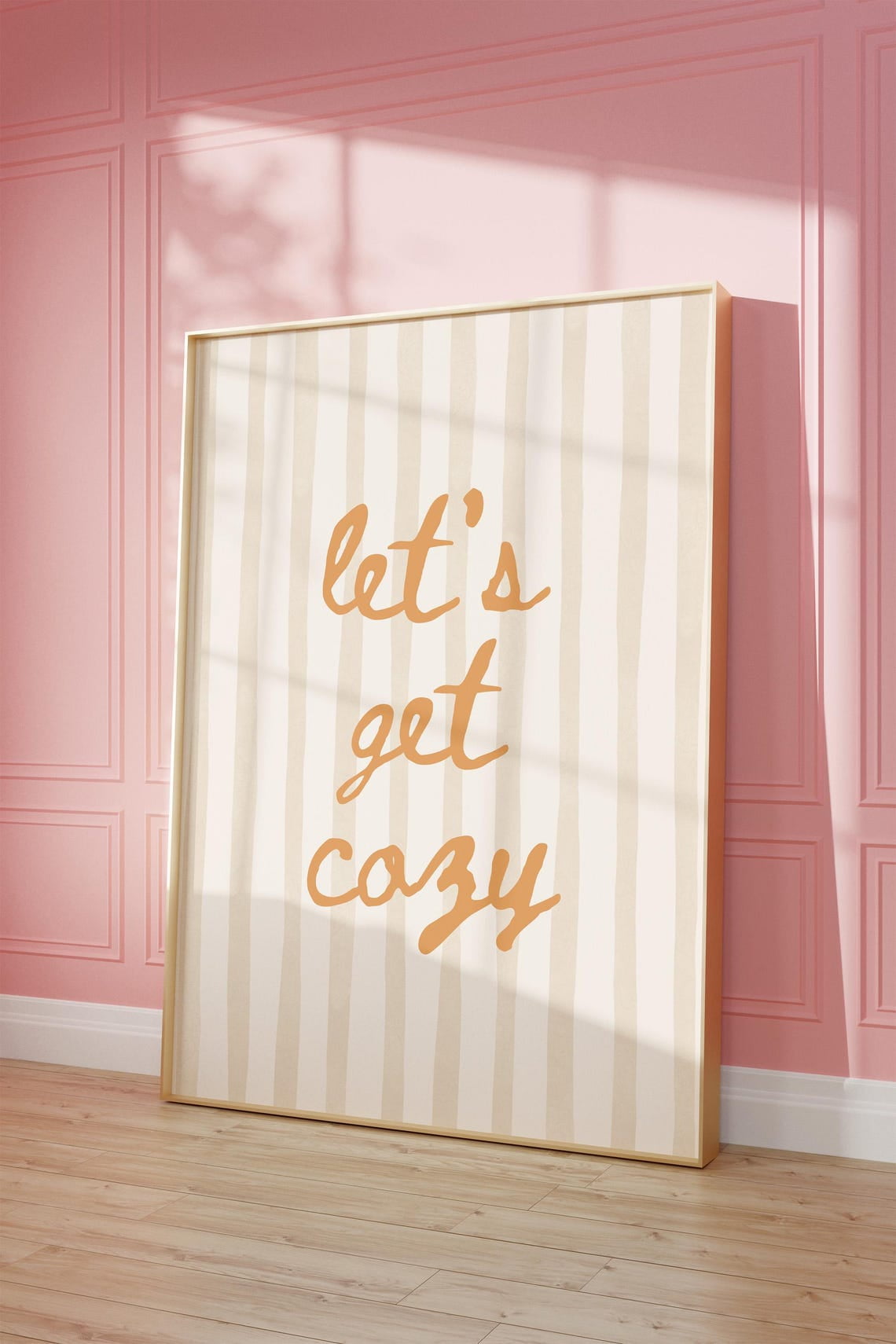Let'S Get Cozy Poster, Trendy Fall Decor, Retro Kitchen Art UNFRAMED ...