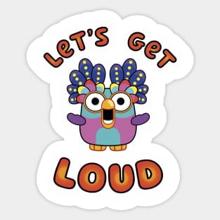 Let'S Get Loud Sticker Bluey Stickers For Kids, Bluey Stickers Party ...