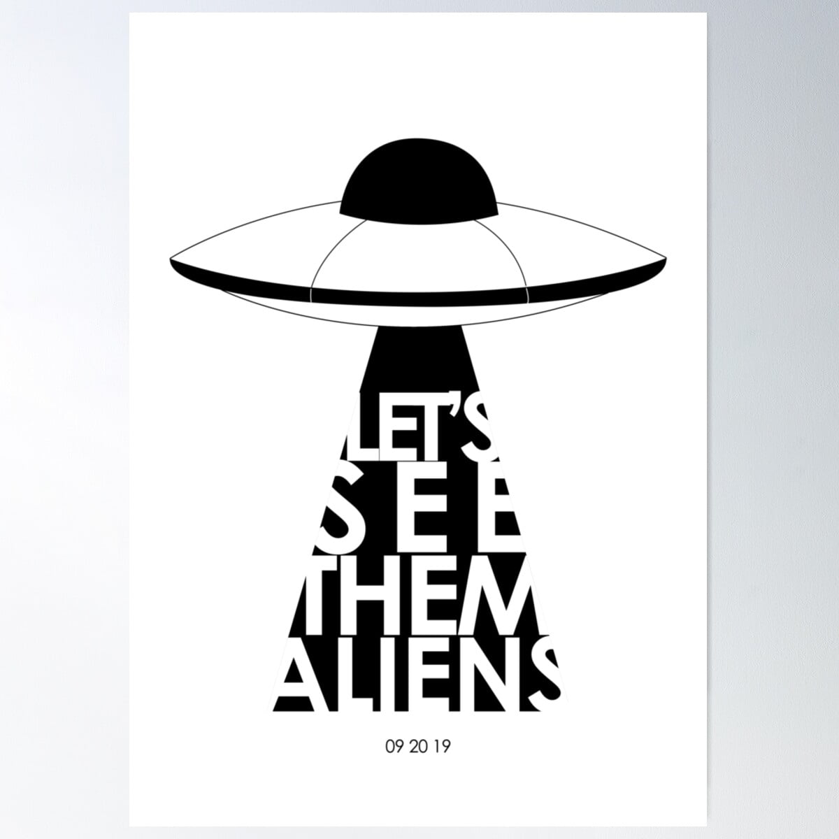 Let'S See Them Aliens Poster Wall Art, Modern Wall Decor For Living ...