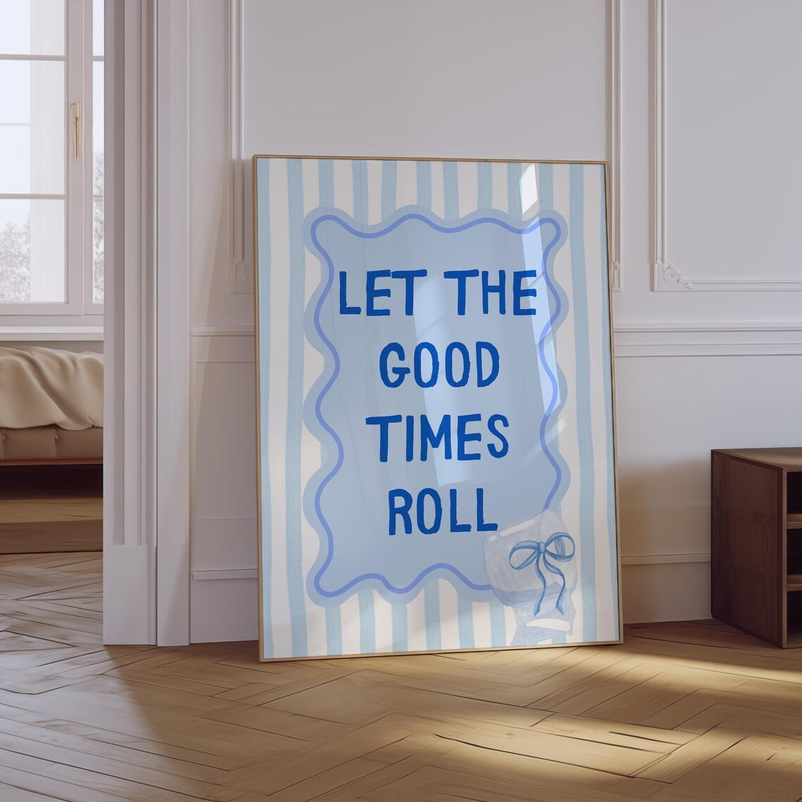 Let The Good Times Roll Girly Bathroom Poster, Unframed Size 16x24 ...