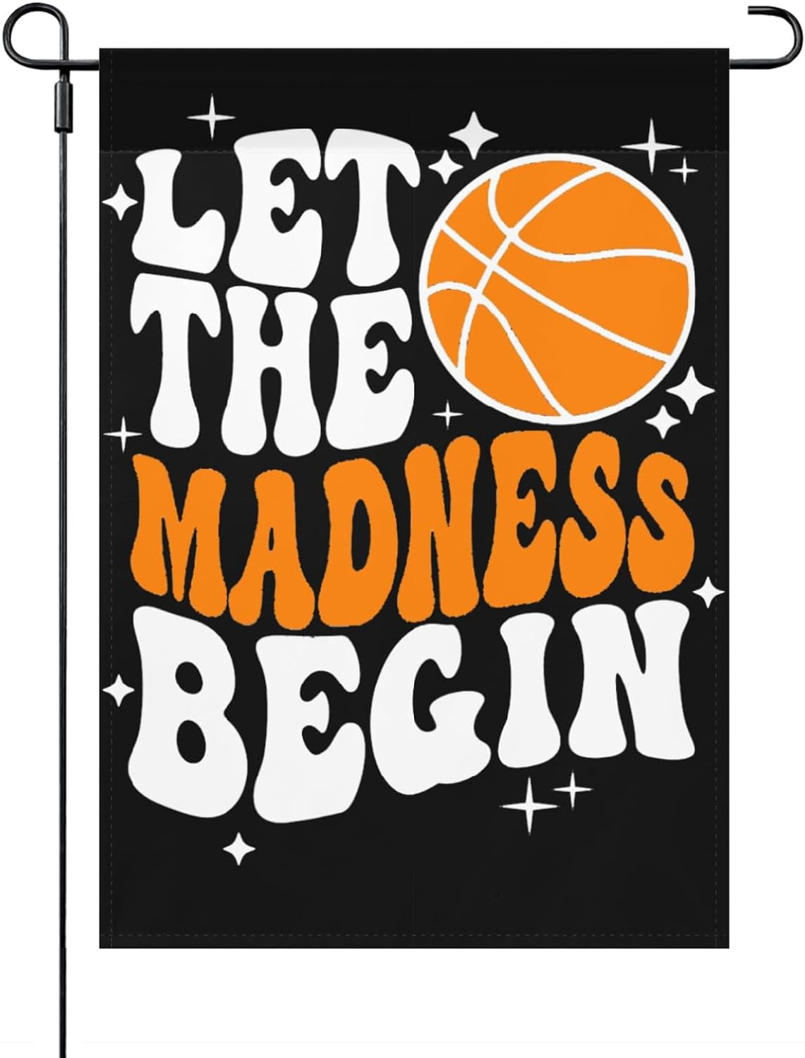 Let The Madness Begin Basketball Season House Flag, Vintage House Flag ...