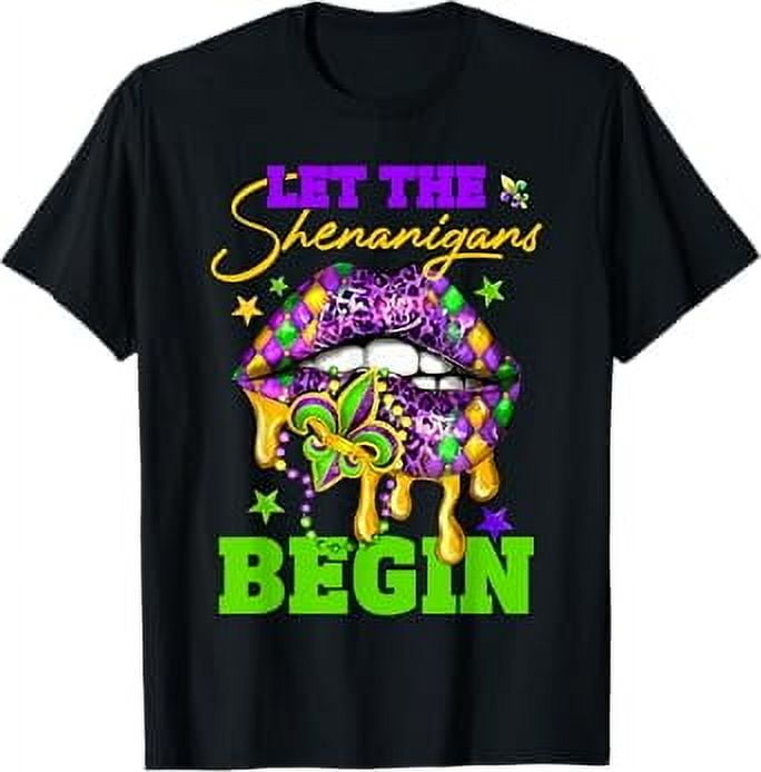 Let The Shenanigans Begin Mardi Gras Carnival 2025 Men Tee Mardi Gras Shirt, Louisiana Crawfish ...