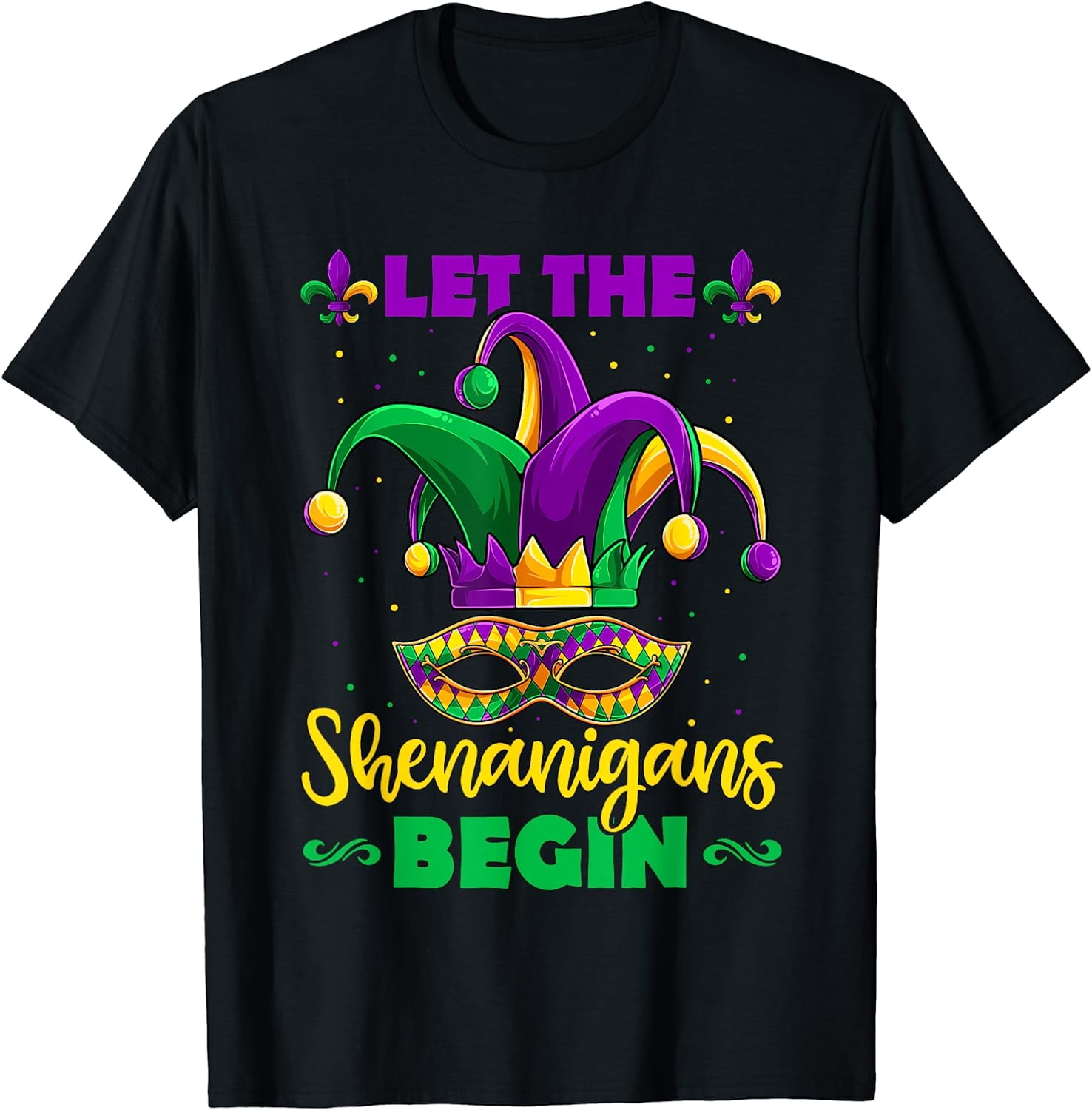 Let The Shenanigans Begin Mardi Gras Kids Men Women T-Shirt - Walmart.com