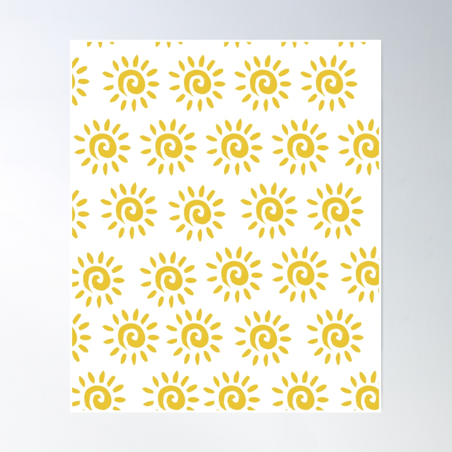Let The Sunshine In Poster Wall Art, Modern Wall Decor, 12x18 UNFRAMED ...