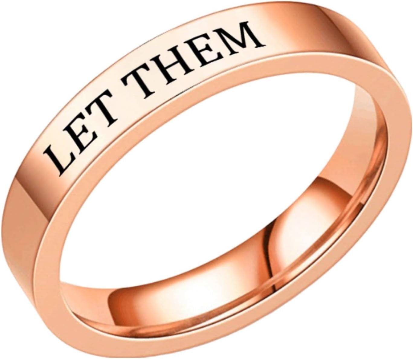 Let Them Ring For Women Let Them Stainless Steel Inspirational Ring ...
