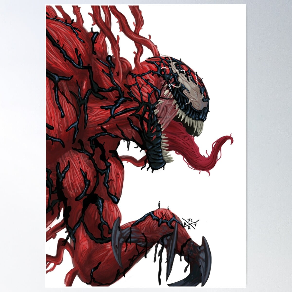 Let There Be Carnage And Blood Poster Wall Art, Modern Wall Decor For ...