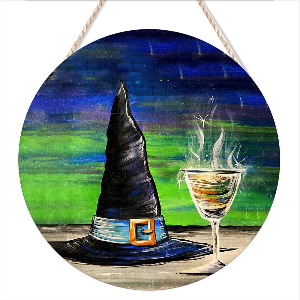 Let Witchcraft Join With Beauty Lust With Both Round Hanging Wood Sign ...