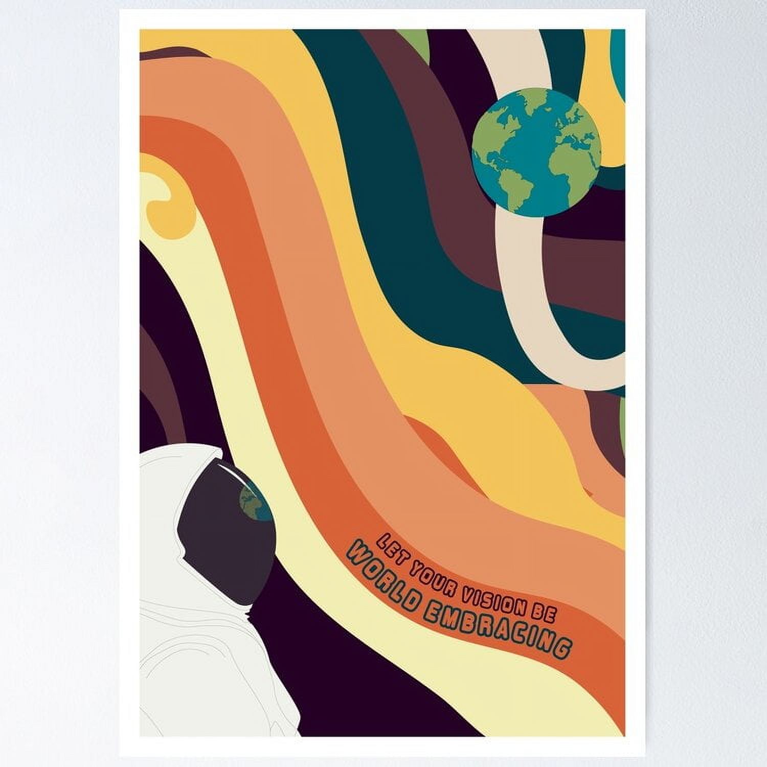 Let Your Vision Be World Embracing - Portrait Poster- Unframed Poster ...