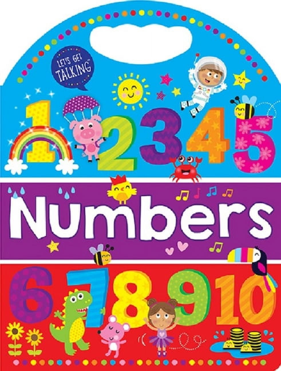 Let's Get Talking Handled Board Book - Numbers, (Board Book) - Walmart.com
