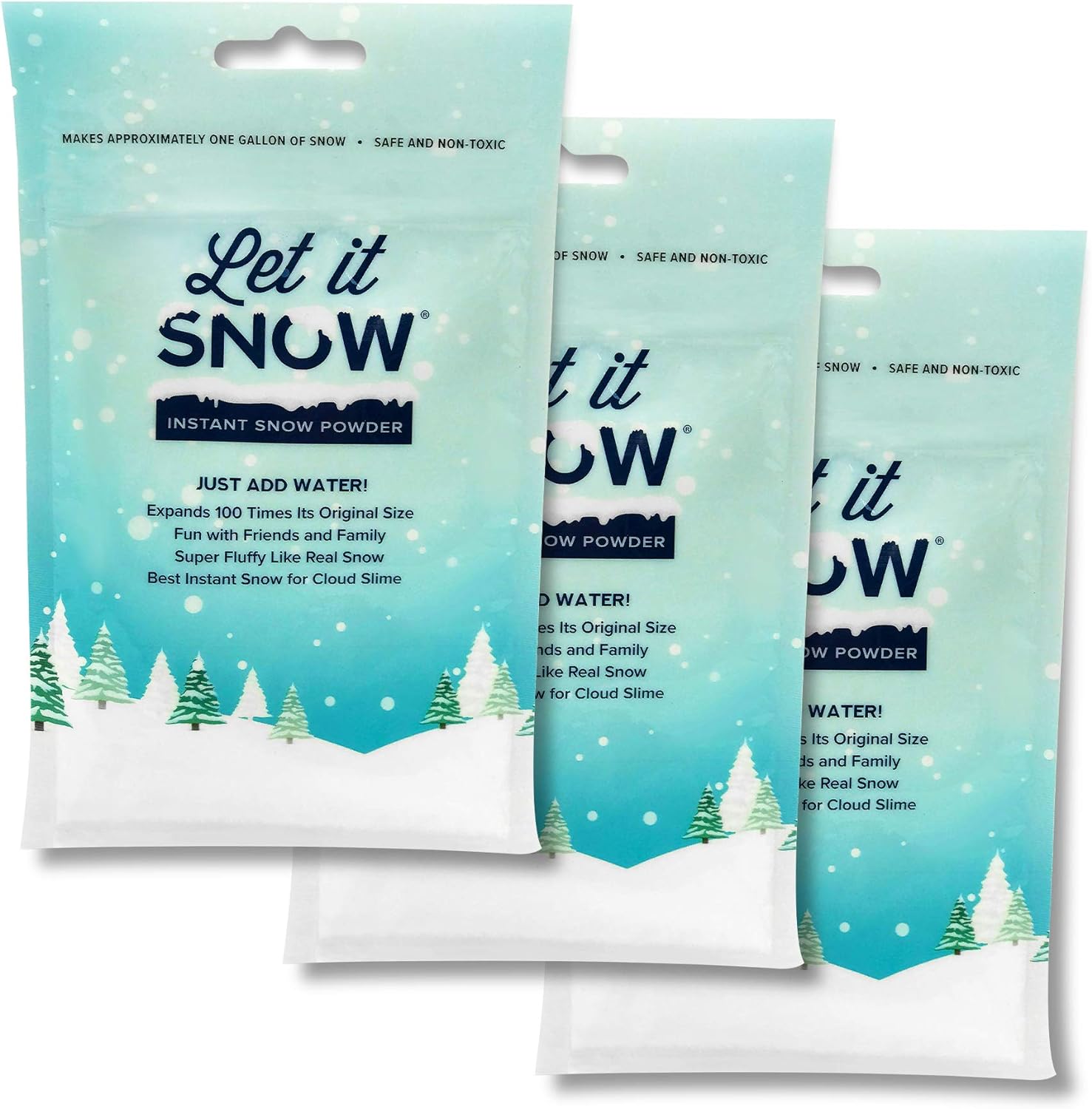 Let it Snow Instant Snow Powder | Made in The USA Premium Fake Snow ...
