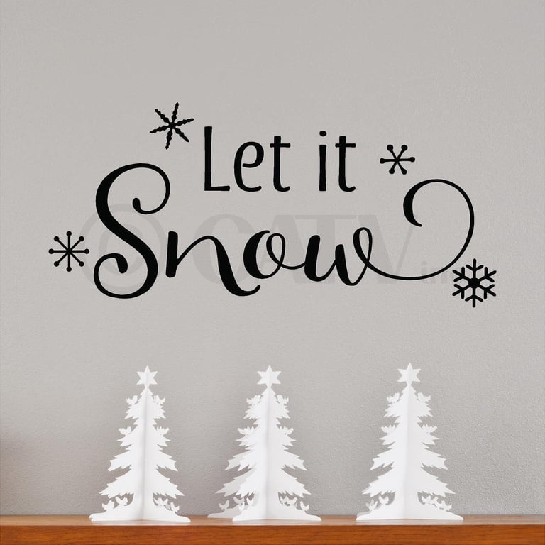Christmas Vinyl Decals Sayings Holiday Christmas Tree Words Decal