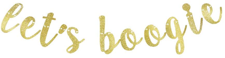 Let's Boogie Banner, The 80's Prom/Dancing/Disco Party Sign Decorations ...