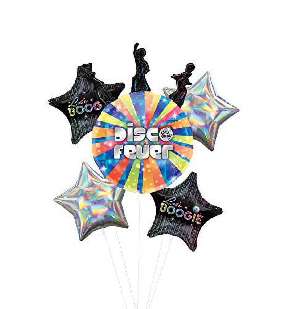 Let's Boogie Disco Dancing Party Supplies Balloon Bouquet Decorations ...