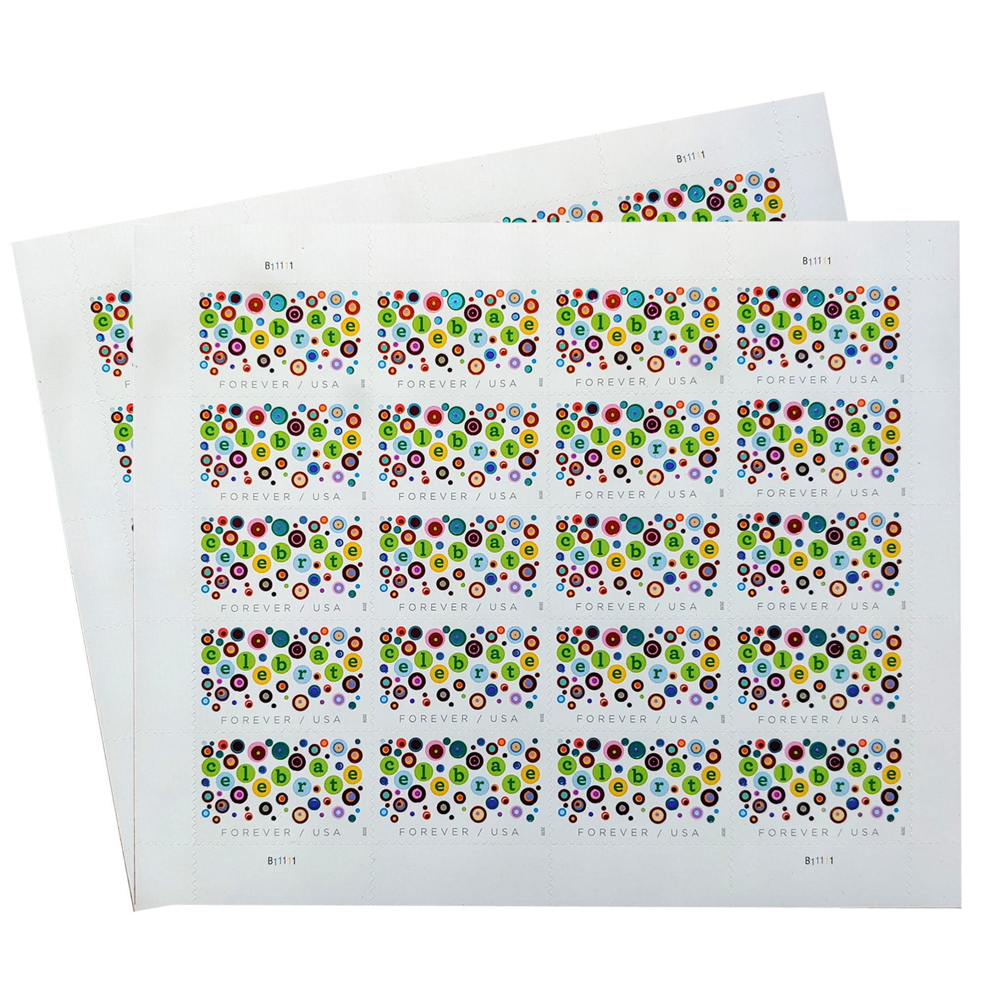 USPS Let's Celebrate! First Class Forever Postage Stamps for Birthday ...