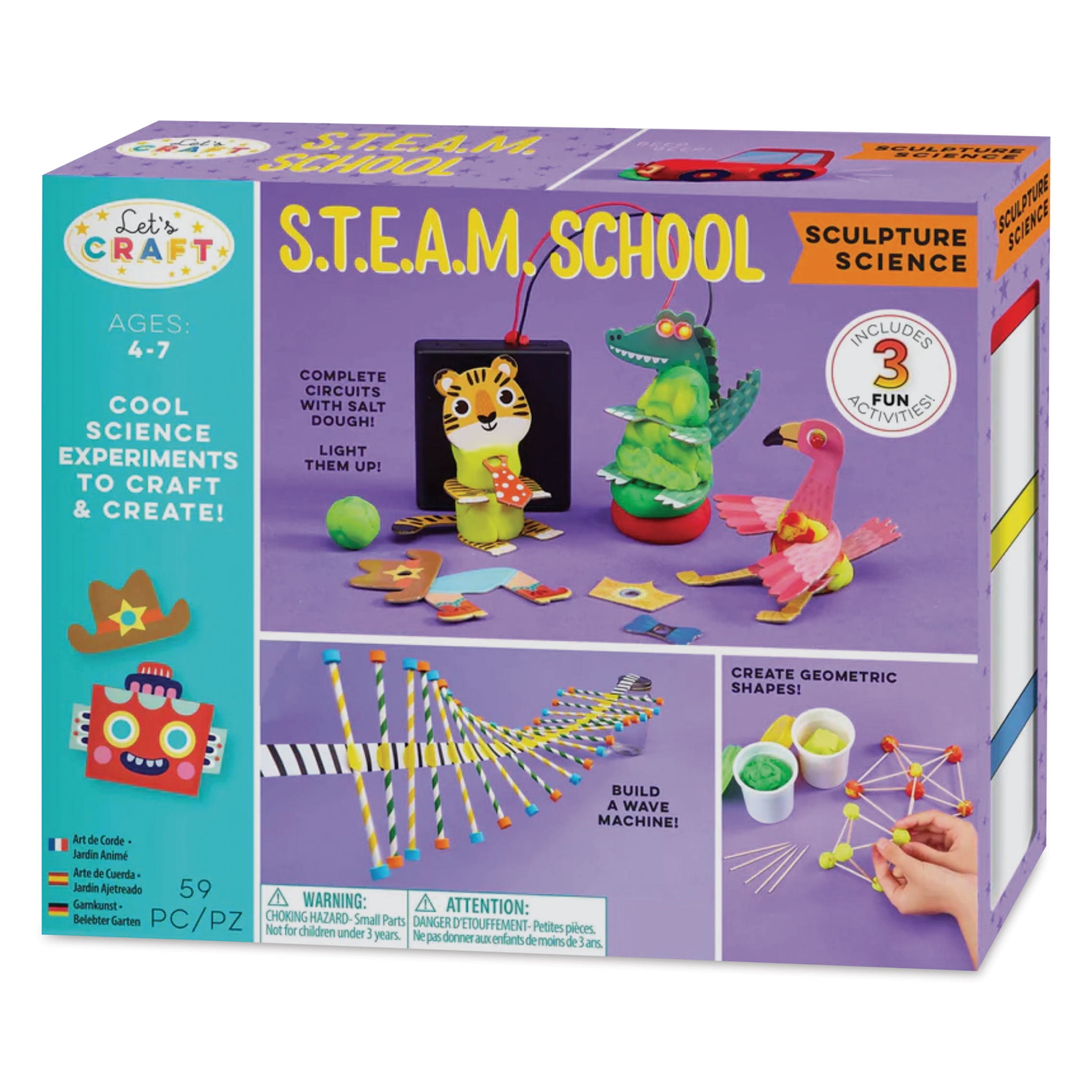 Let's Craft S.T.E.A.M. School Sculpture Science Set - Walmart.com