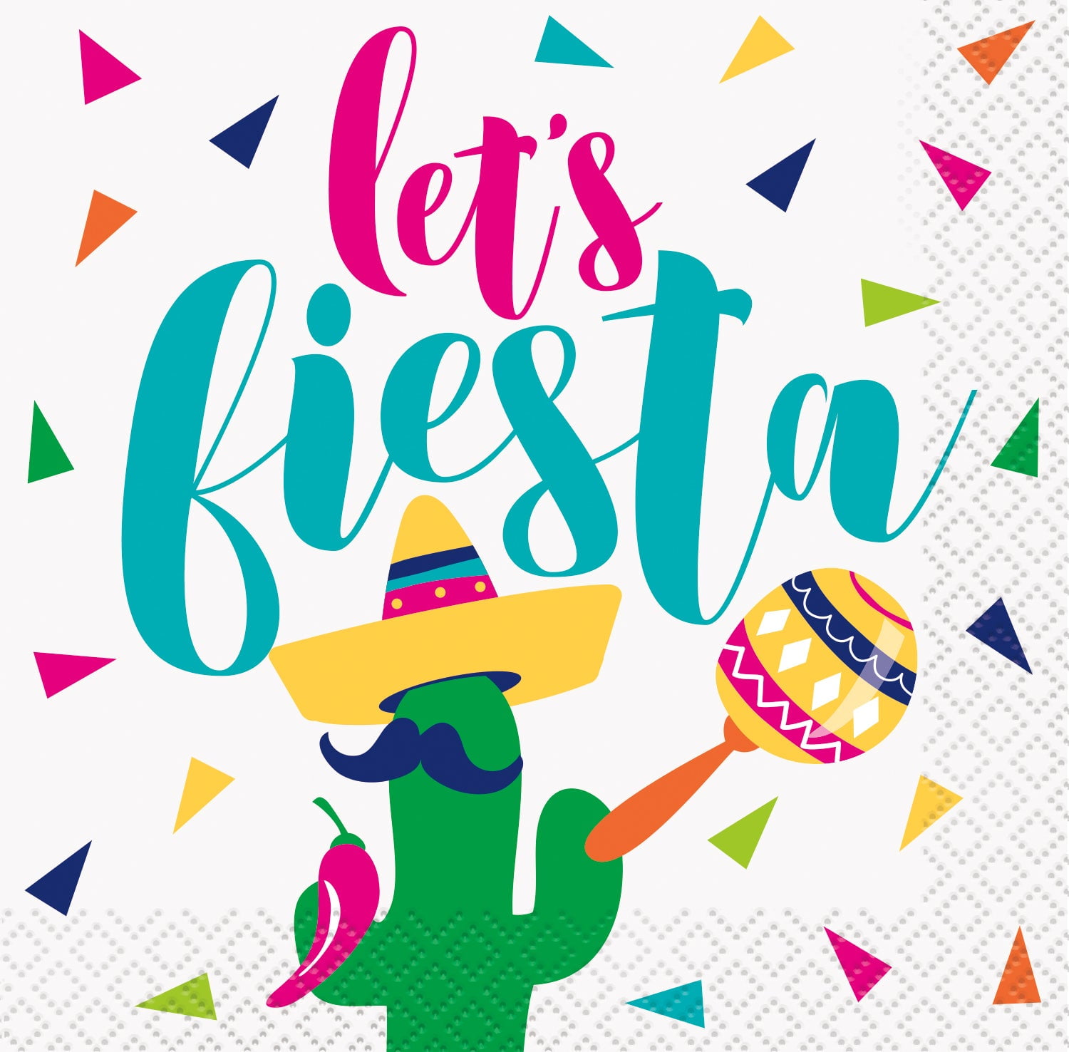 Let's Fiesta Beverage Napkin - Walmart.com