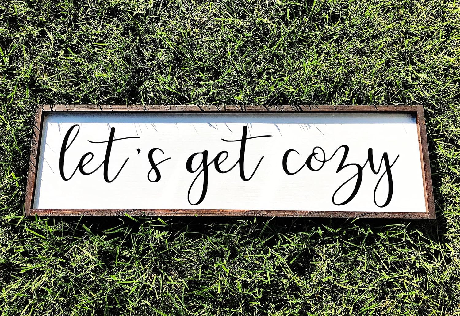 Let’s Get Cozy Sign | Wood Sign Gifts for Her | Rustic Country Home ...