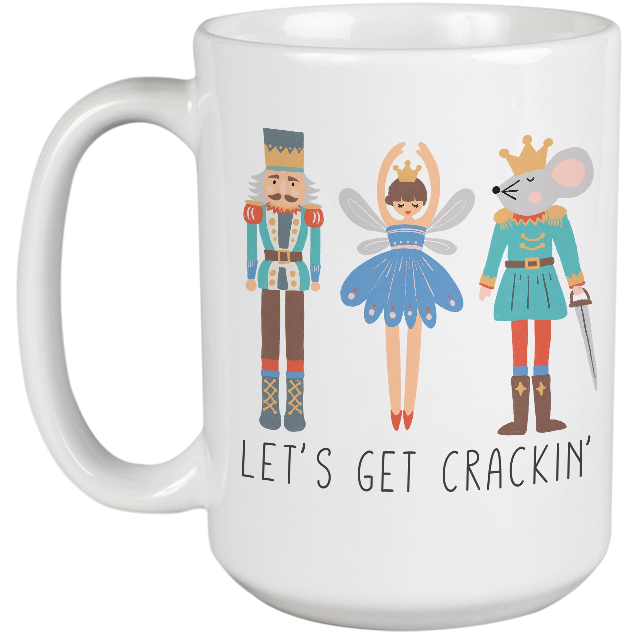 Let's Get Crackin with Hand Drawn Christmas Nutcracker Dolls Art Merch ...