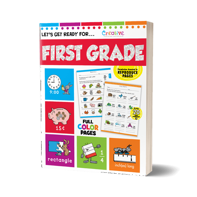 Let's Get Ready Grade 1 Learning Workbook - Reading, Math Practice ...