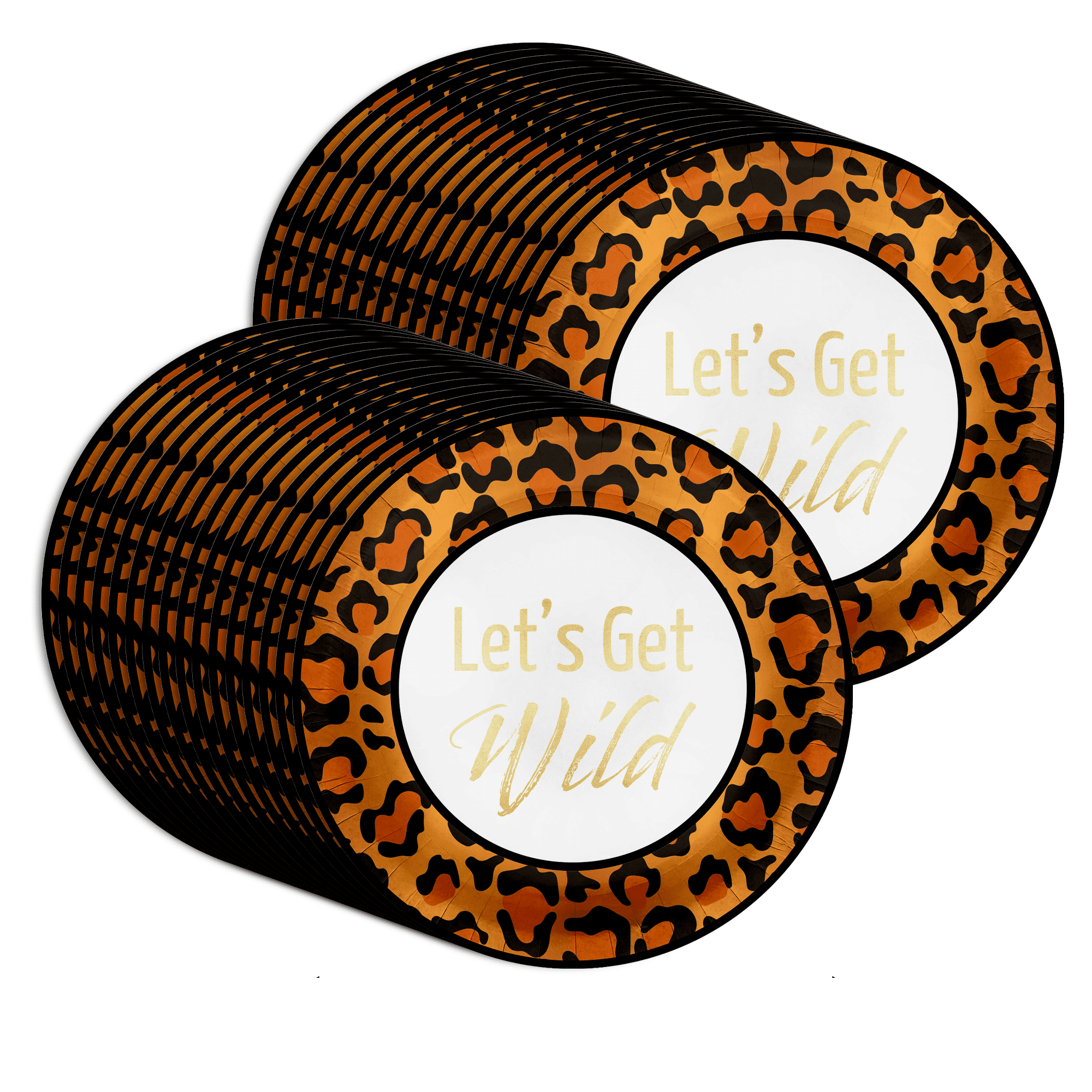 Let's Get Wild Leopard Print Party Supplies - Get Wild Party Plates ...