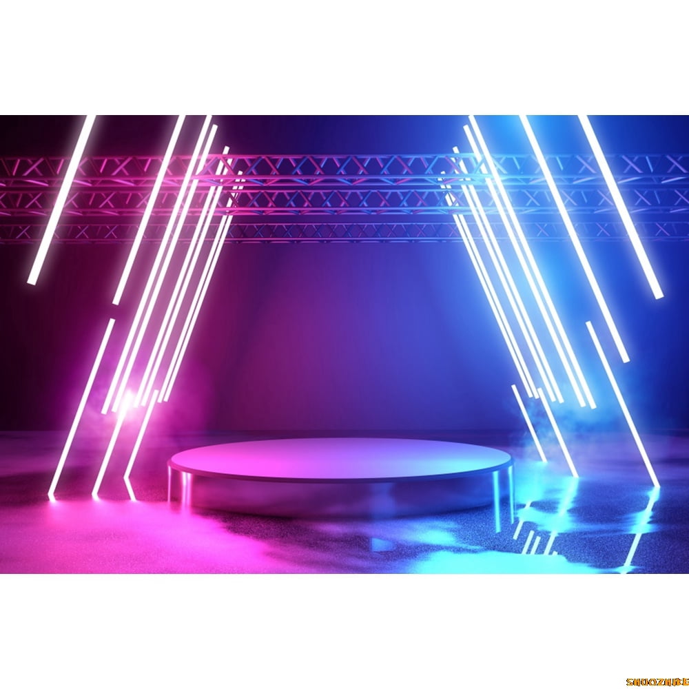 Let's Glow Party Neon Laser Lights Backdrop Stage Party Disco Dancing ...