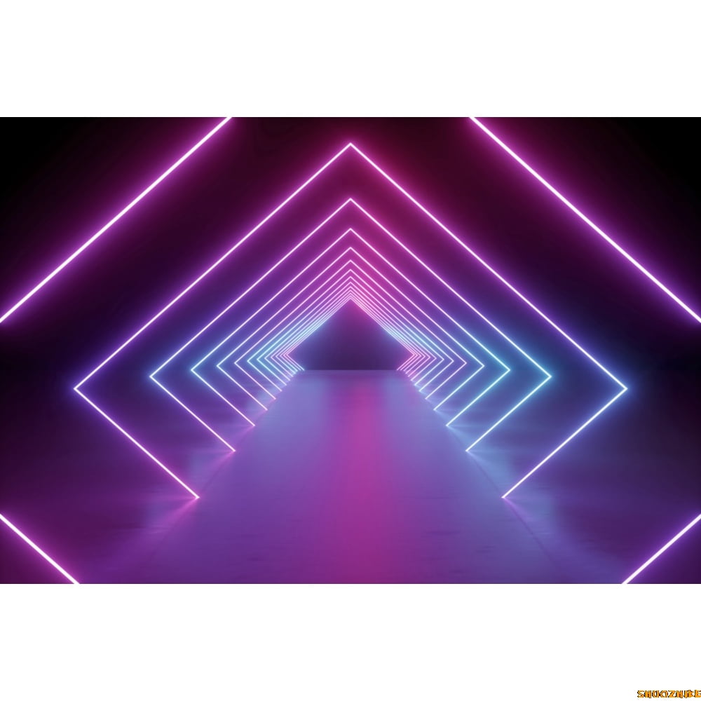 Let's Glow Party Neon Laser Lights Backdrop Stage Party Disco Dancing ...