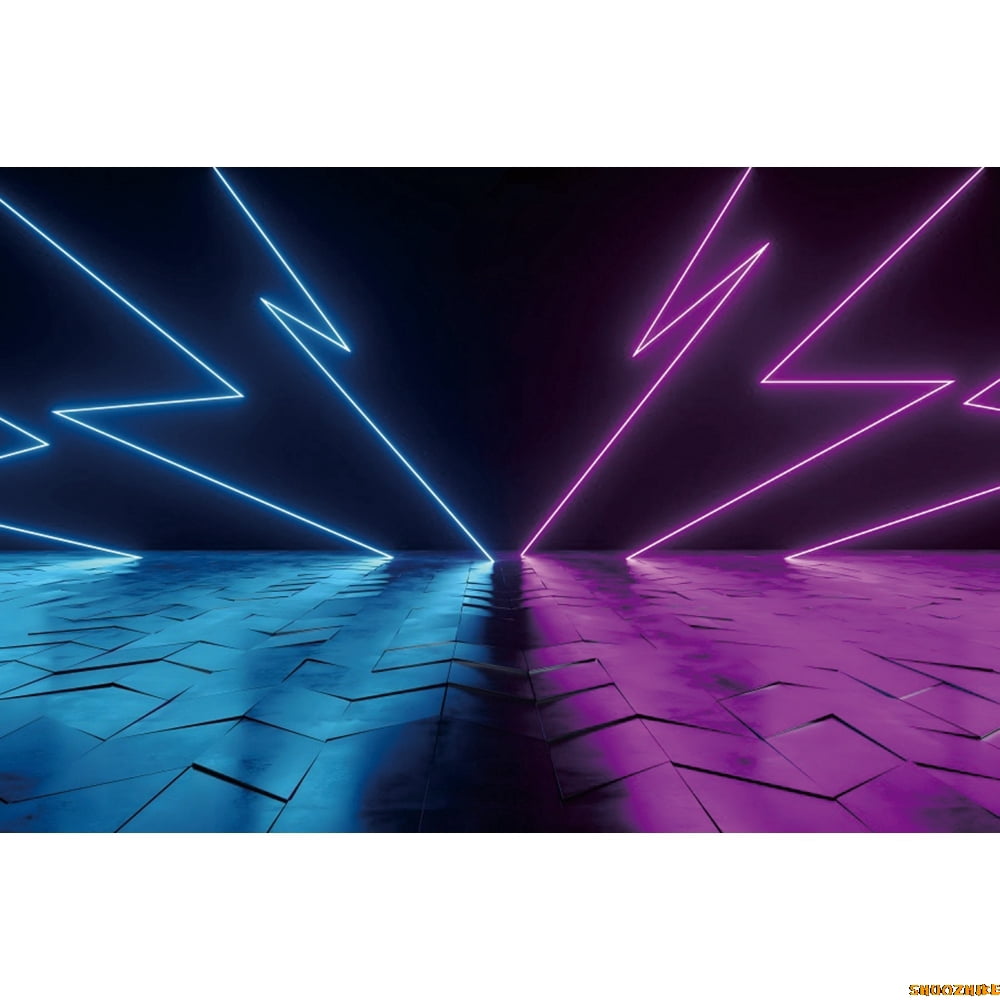 Let's Glow Party Neon Laser Lights Backdrop Stage Party Disco Dancing ...