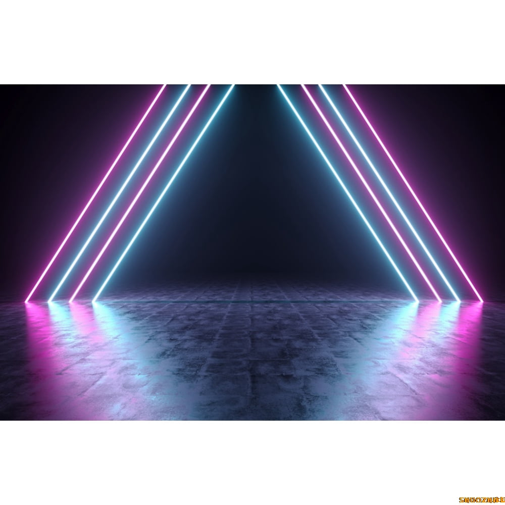 Let's Glow Party Neon Laser Lights Backdrop Stage Party Disco Dancing ...