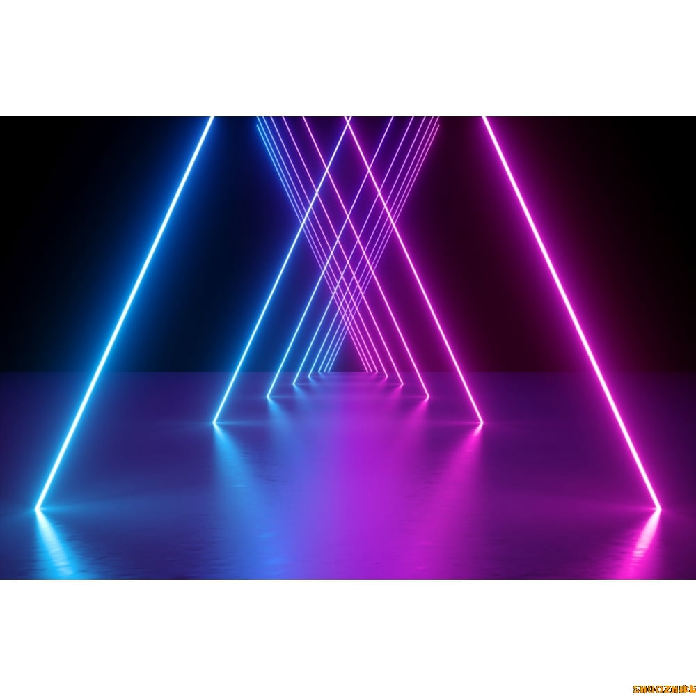 Let's Glow Party Neon Laser Lights Backdrop Stage Party Disco Dancing ...