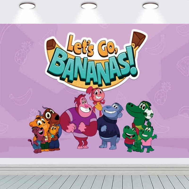 Let's Go Bananas Party Supplies Taspestry Poster Banner Backdrop ...
