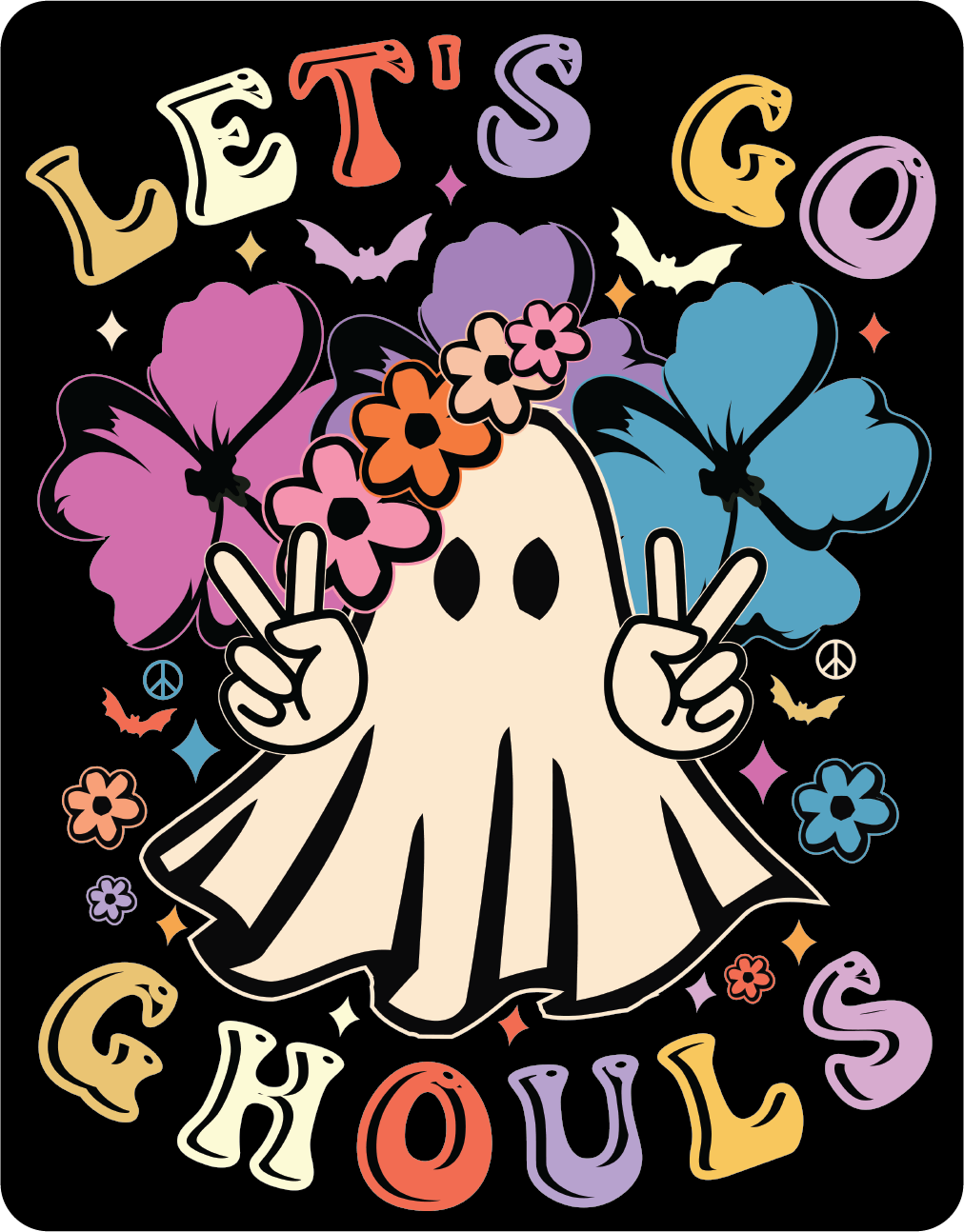Let's Go Ghouls Halloween Great Gift Idea Single 5 Inch Magnet Made in ...