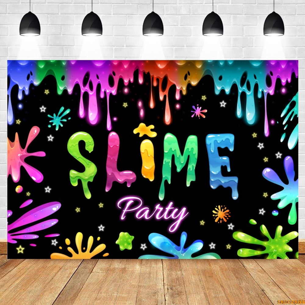 Let's Paint Backdrop Watercolor Graffiti Baby Kid Birthday Party Dress ...